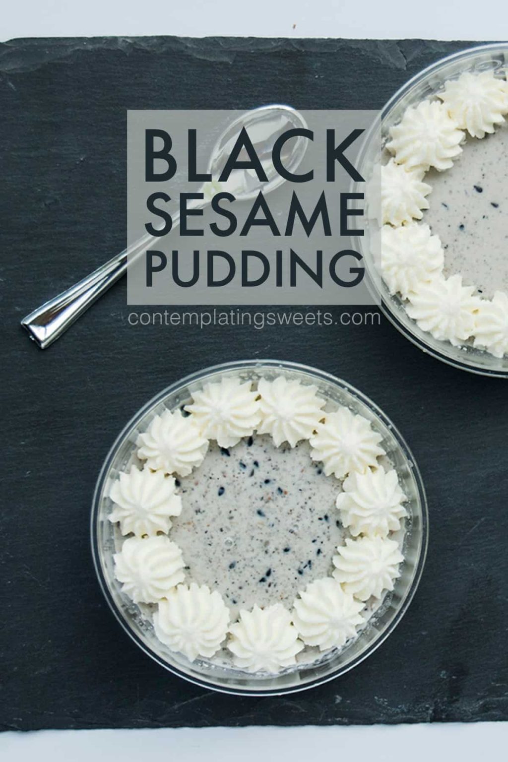 Black Sesame Pudding | Contemplating Sweets